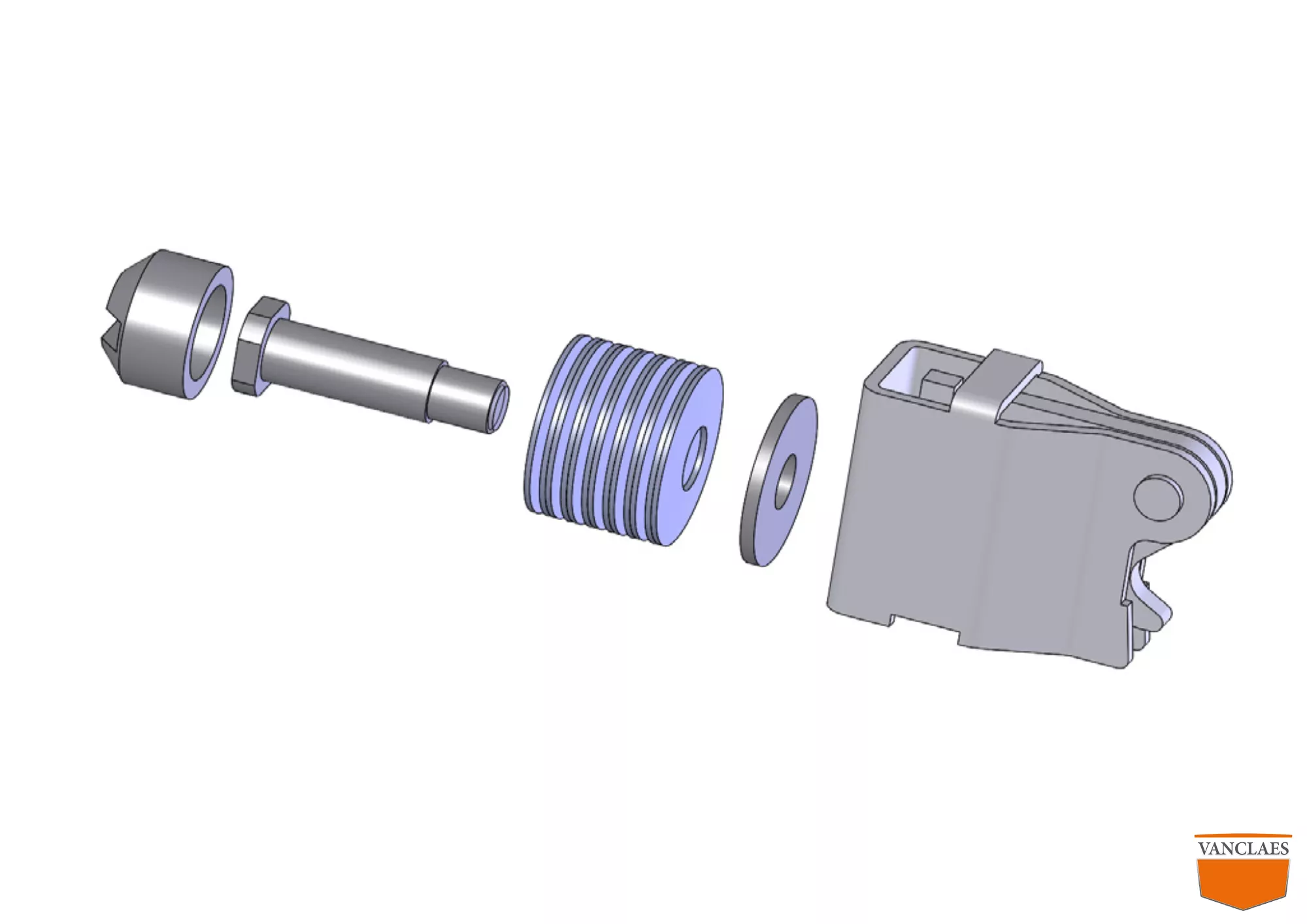 Kit expanding lock for 1 brake drum - Drum brakes - Vanclaes Boat ...