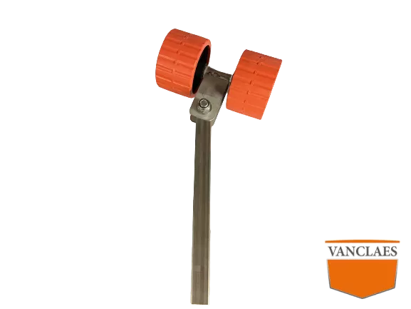 Bow wheels tilting on stainless steel adjustable tube 250mm - Kim-kiel ...